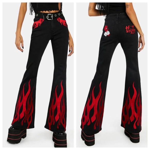 Dolls Kill | Jeans | Dolls Kill X Hot Stuff Casper Bridge To Burn Wide ...
